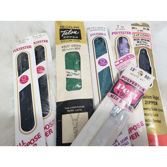 Talon | Office | Vintage Pert Talon Lot 7 Zippers Assorted Colors 97s ...